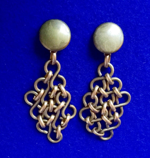 Dramatic Vintage 1980s Infinity Figure Of Eight Brass… - Gem