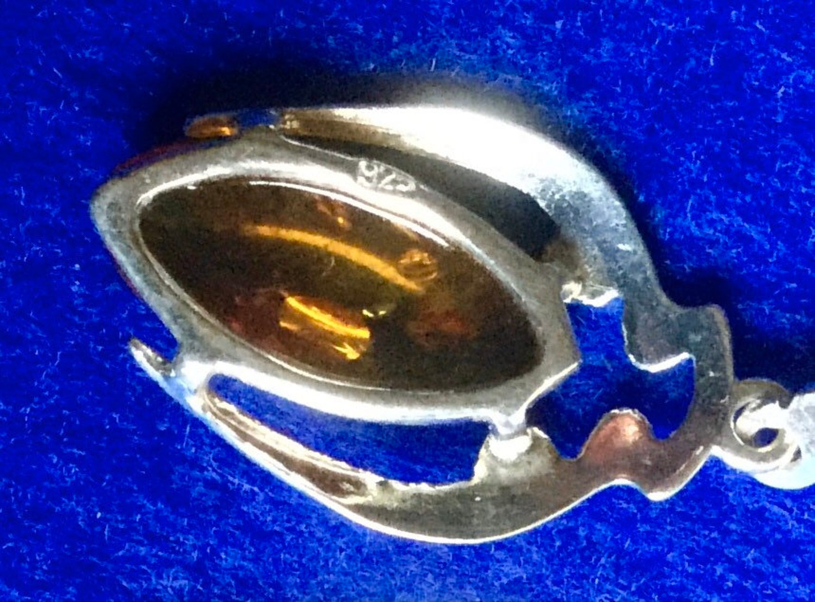 Sterling Silver Art Nouveau Earrings With Baltic Electrum - Etsy