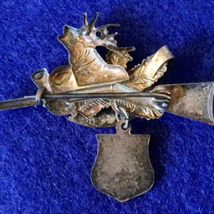 1930s Austrian Tirolean Souvenir Brooch From Obergurgl With Stags Head ...