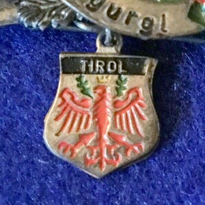 1930s Austrian Tirolean Souvenir Brooch From Obergurgl With Stags Head ...