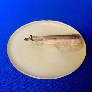 Unusual Oval Plastic Brooch With Ladies Face - Etsy