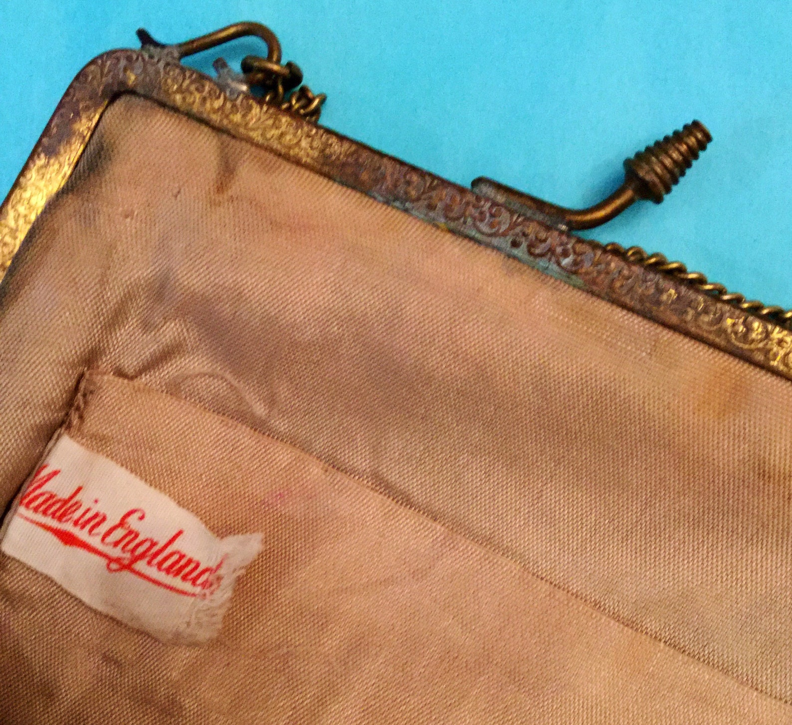 Vintage 1930s Edwardian English Floral Petit Antique Purse With ...
