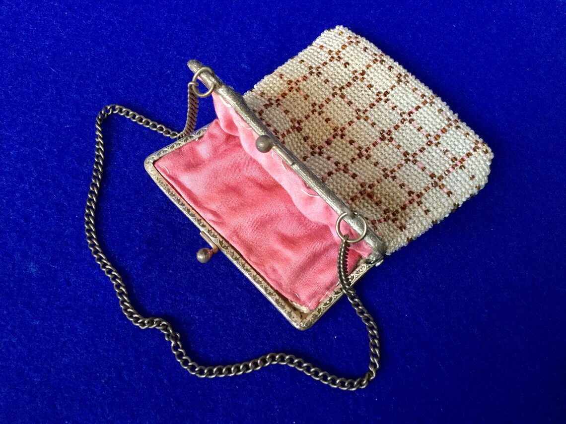 Late Victorian Antique Hand-made Beaded Evening Purse With | Etsy