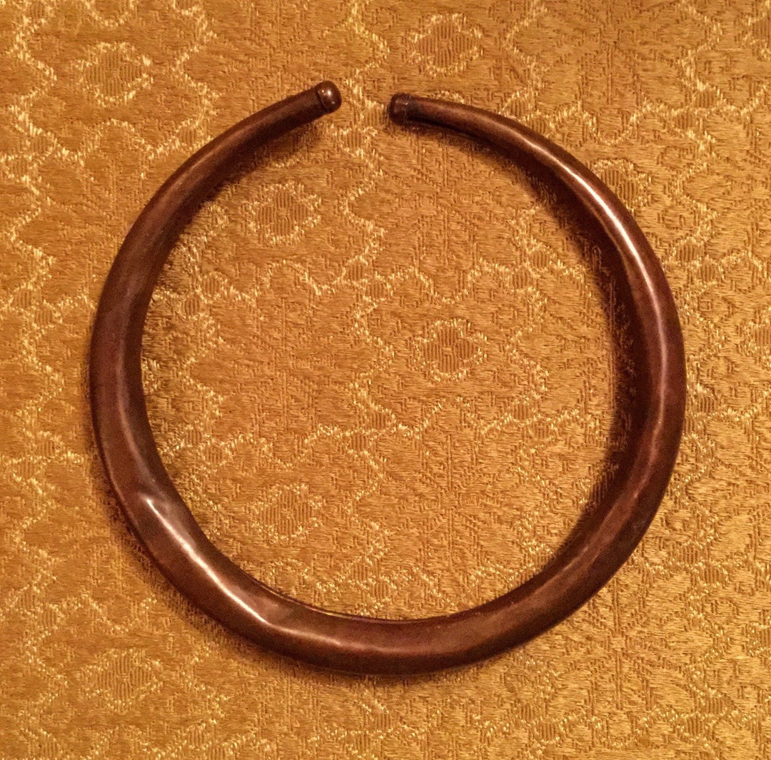 Vintage 1930s Torque - Handmade Copper Torque Collar With Twisting ...