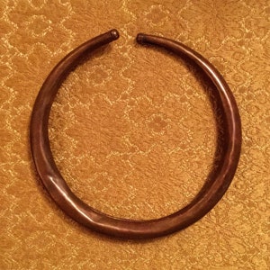 Vintage 1930s Torque - Handmade Copper Torque Collar With Twisting ...