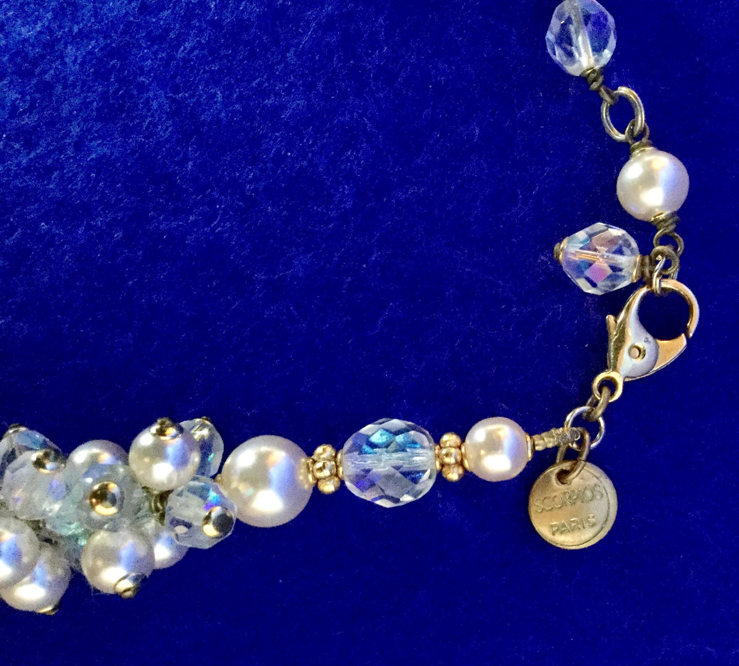 Stunning 1950s French Signed Parisian Vintage Asymmetrical Choker ...