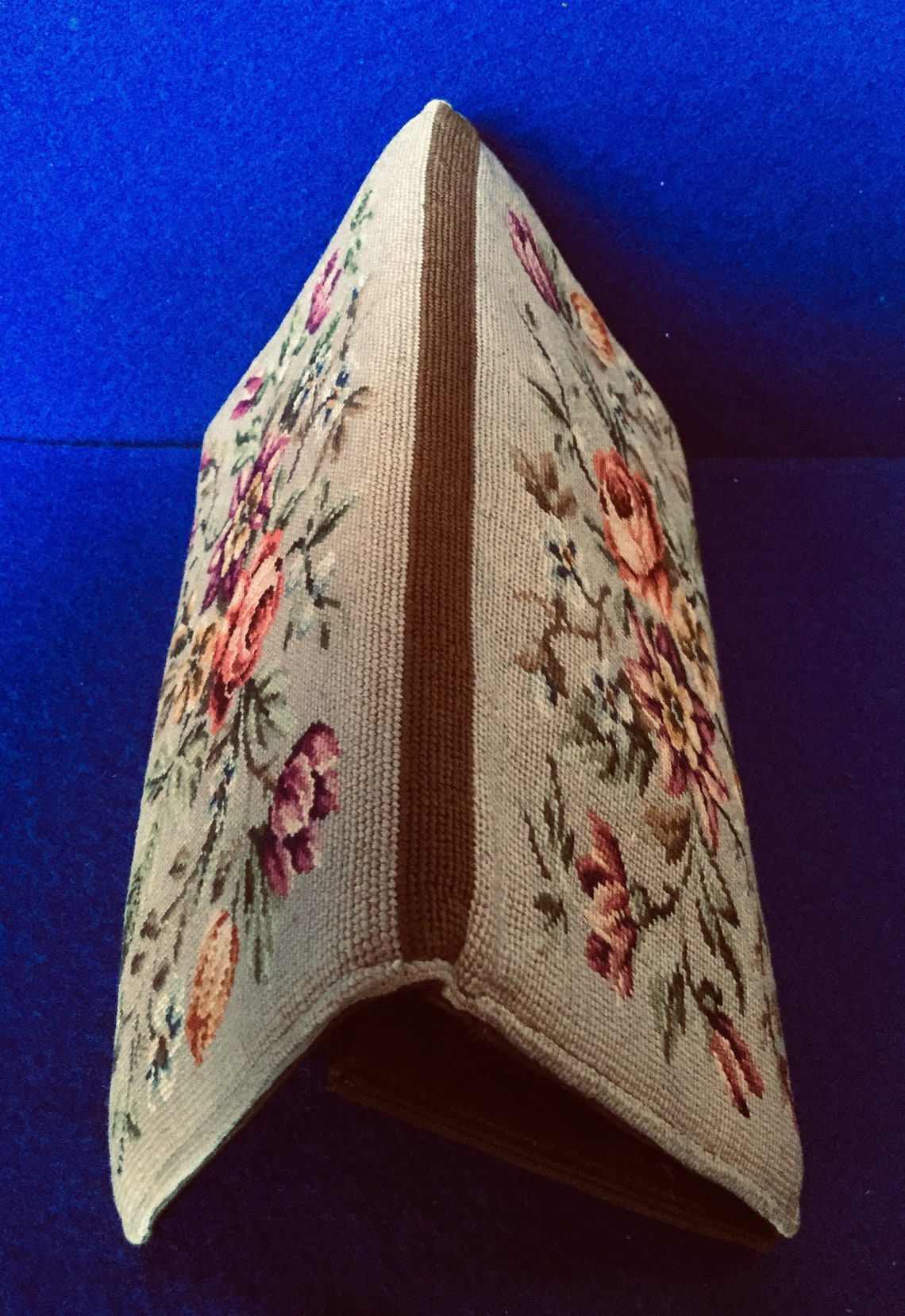 Vintage 1930s Needlepoint Clutch Bag With Silk Moire Lining - Etsy