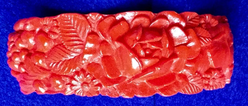 1920s Vintage Red Celluloid Bangle | Etsy