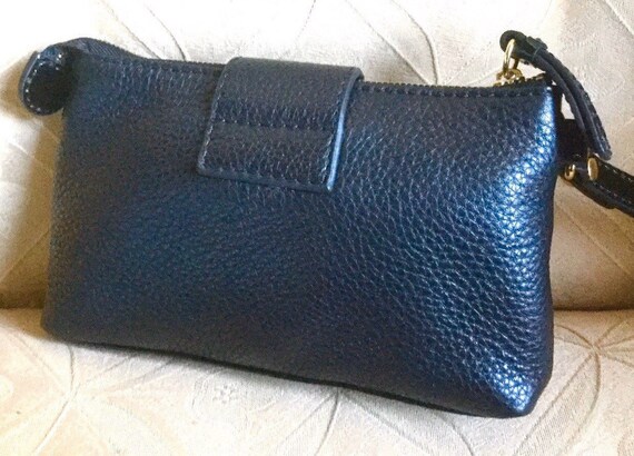 Black Ostrich Leather Jaeger clutch bag - Gem