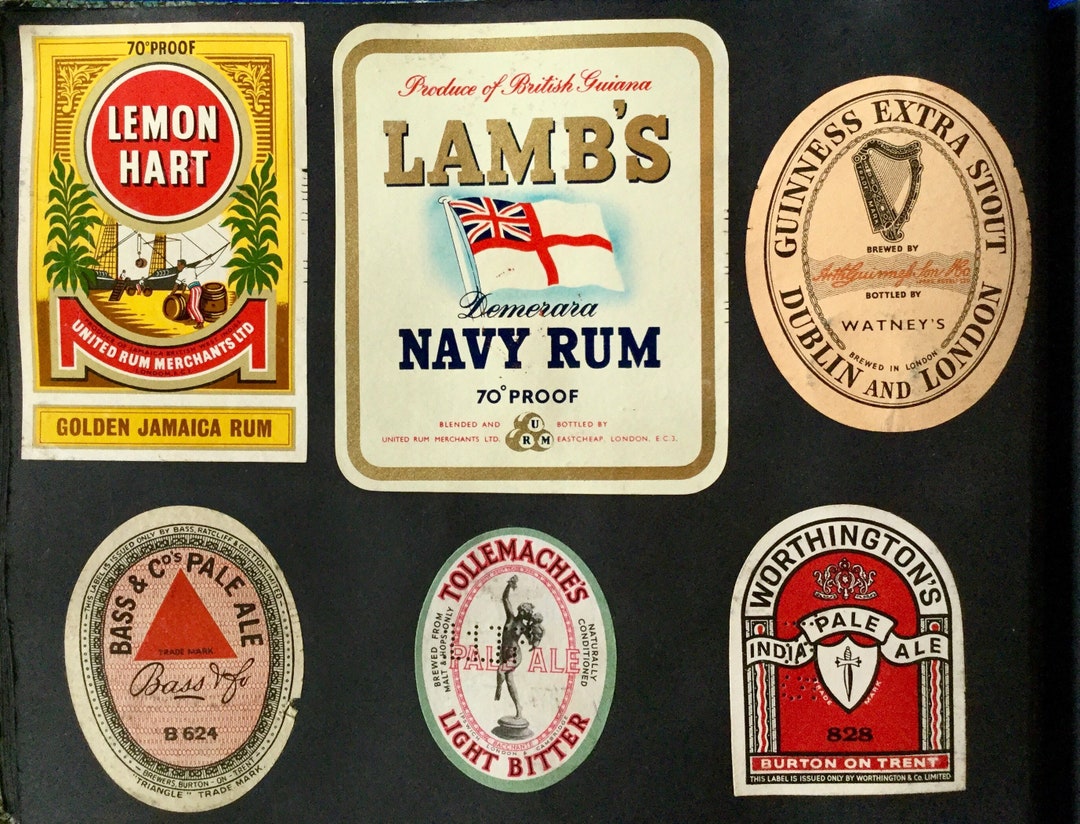 1950s Collection of One Hundred Plus Wine Cider and Beer Paper Labels ...