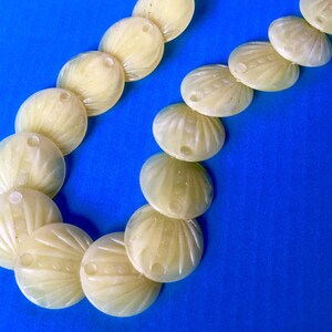 Vintage Pale Yellow , Flat , Poppit Beads - Etsy