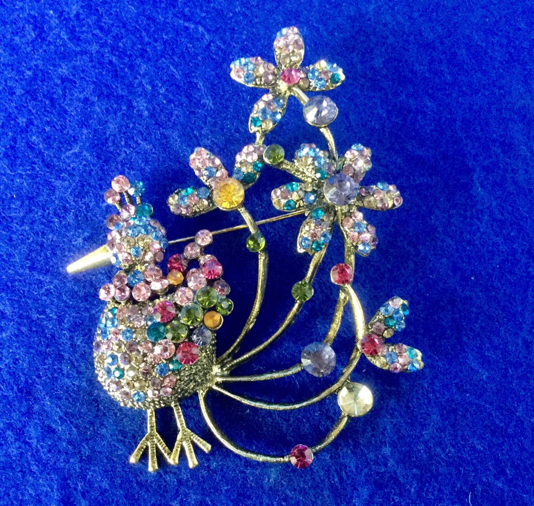 Exotic Bird of Paradise Brooch - Etsy