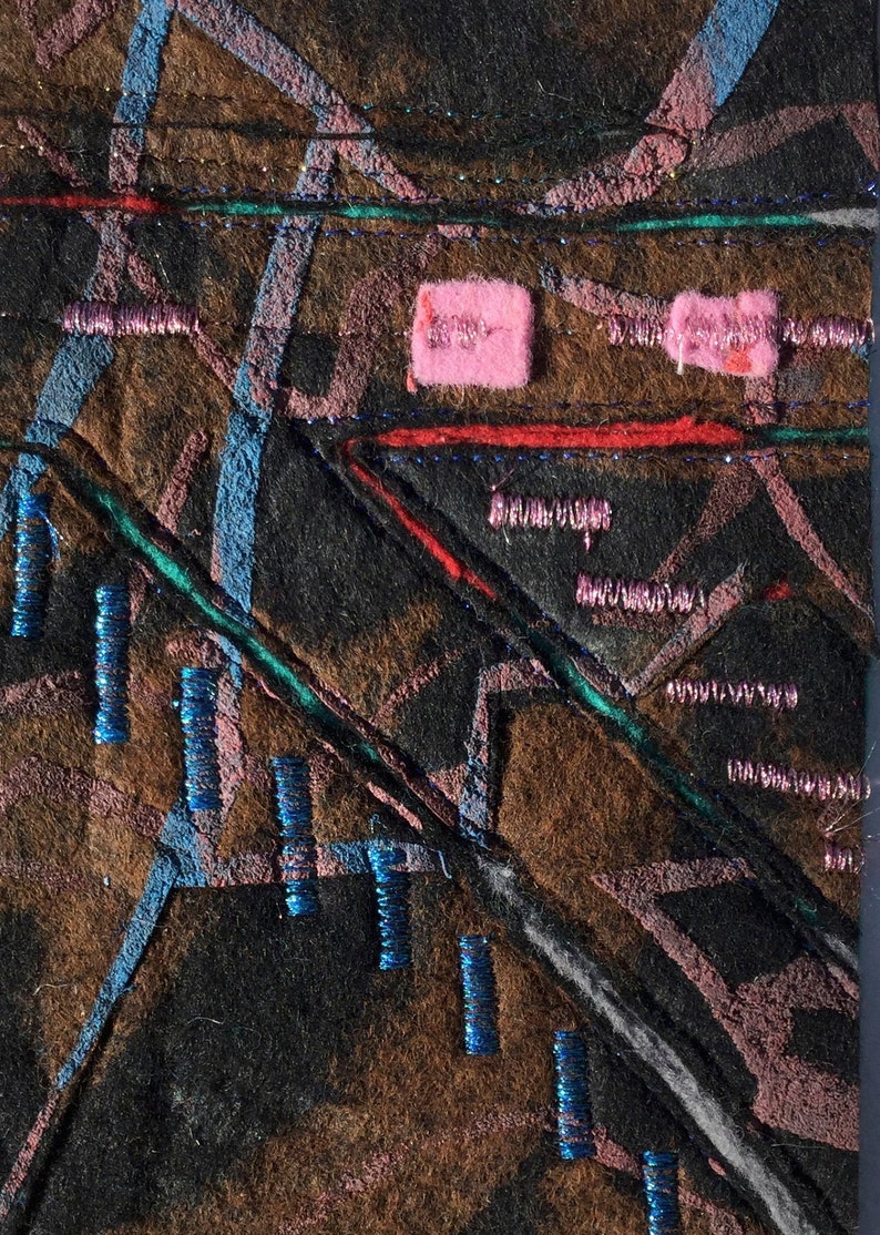 Jeanette Appleton Signed 1982 Felted Wool Artwork, Rare, Unmounted. - Etsy