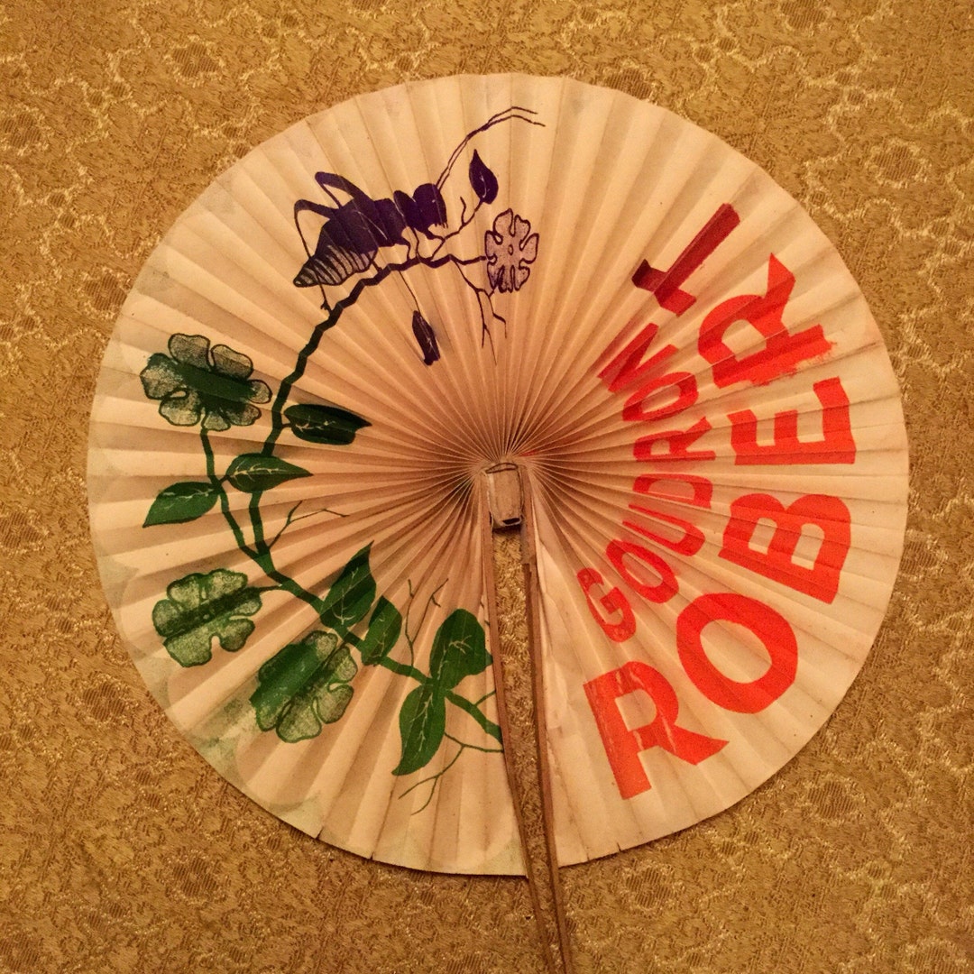 Antique Hand Fans - Rare Pair of 1900s Goudron Robert French ...