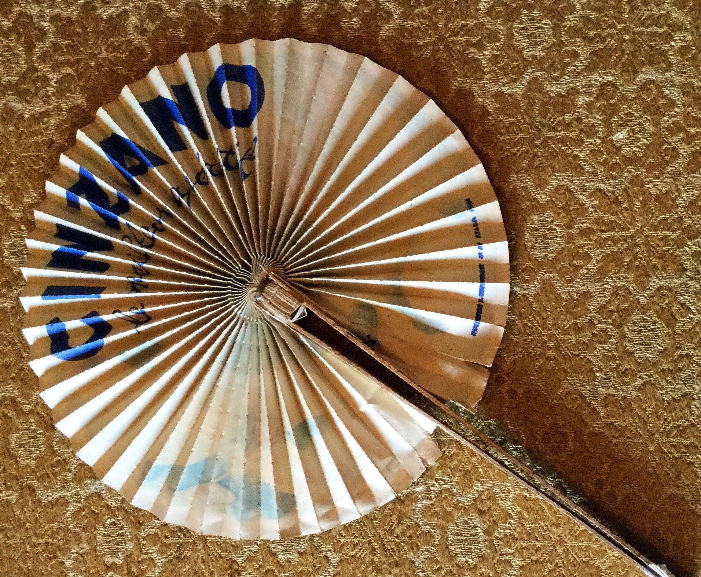 Rare 1900s Promotional ‘cinzano Hand Fan’ - Etsy