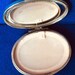 1950s Vintage Oval Powder Compact With Mirror Genuine Hand - Etsy