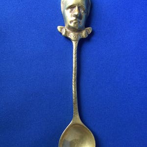 Sir Walter Scott Spoon - Vintage Solid Brass Commemorative Spoon ...