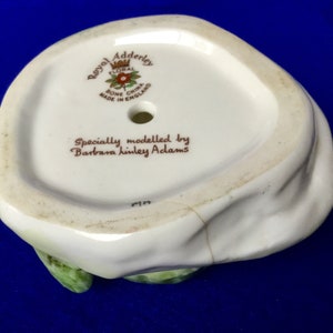 Rare Royal Adderley Floral Bone China Crocodile With Water Lily ...