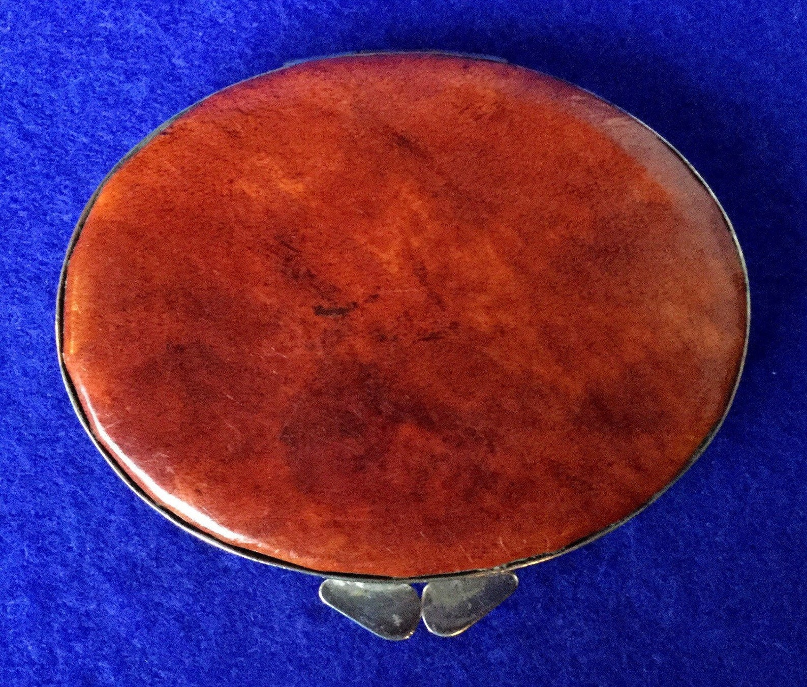 1950s Vintage Oval Powder Compact With Mirror Genuine Hand - Etsy
