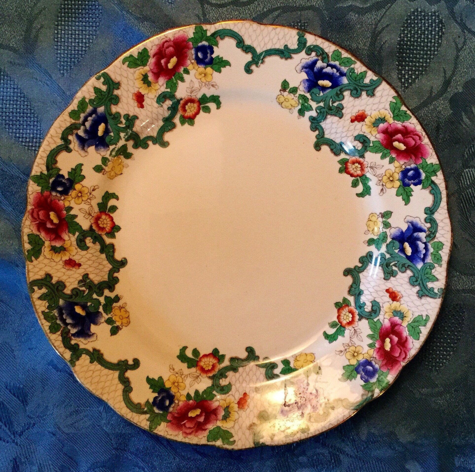 1930s Vintage Royal Cauldron Victoria Design Dinner Plate. - Etsy