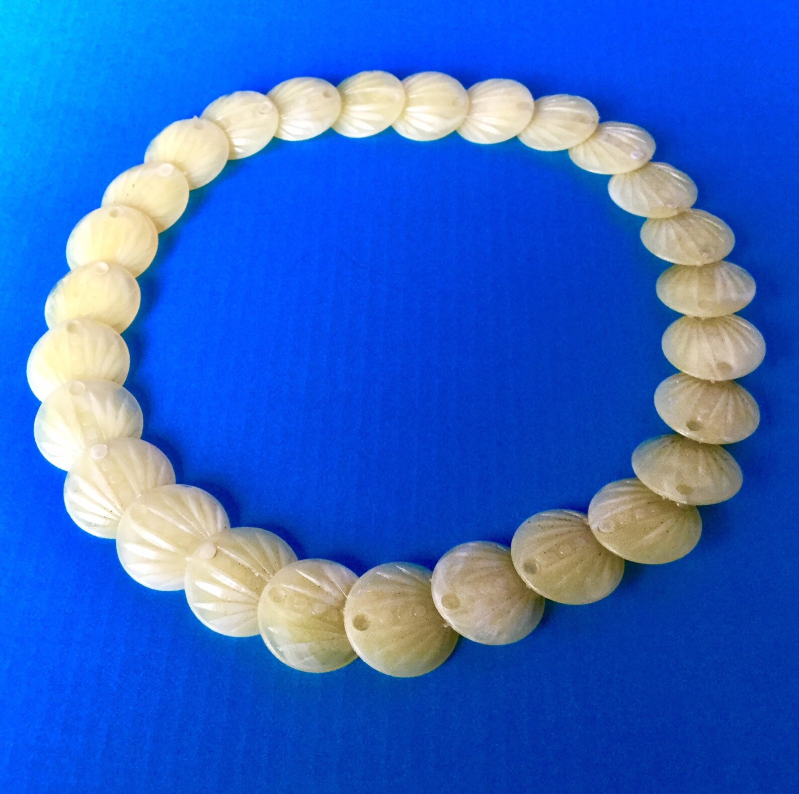 Vintage Pale Yellow , Flat , Poppit Beads - Etsy