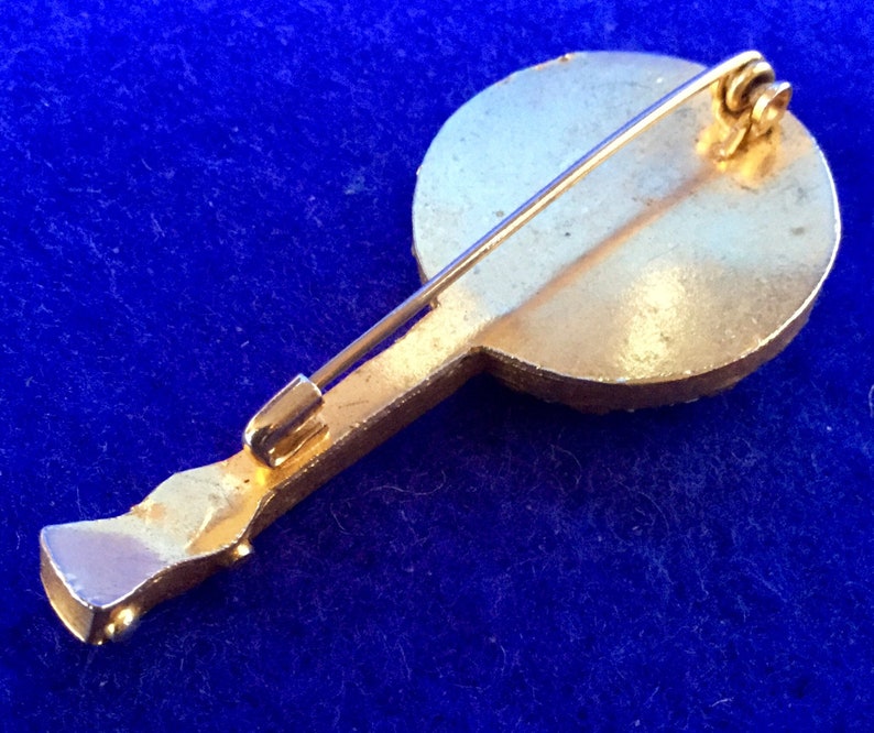 Unusual 1950s Vintage Venetian Micro Mosaic Banjo Brooch on - Etsy