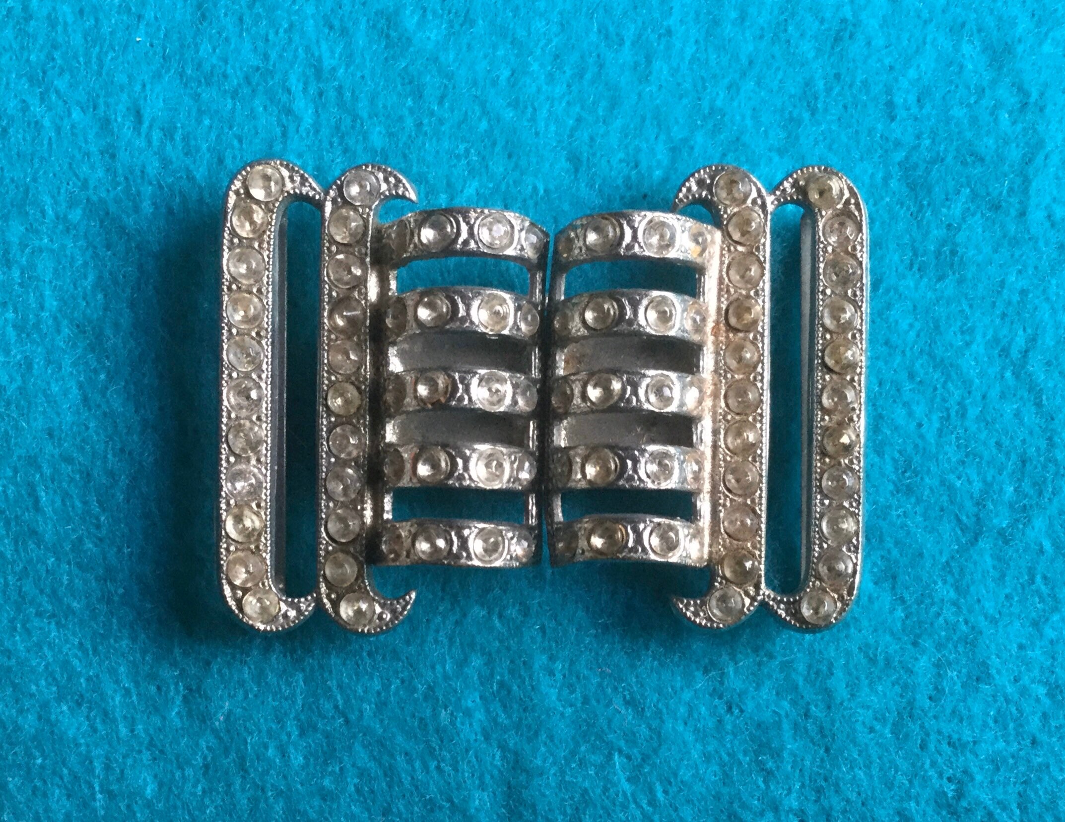 Art Deco Rhinestone Buckle - Etsy India