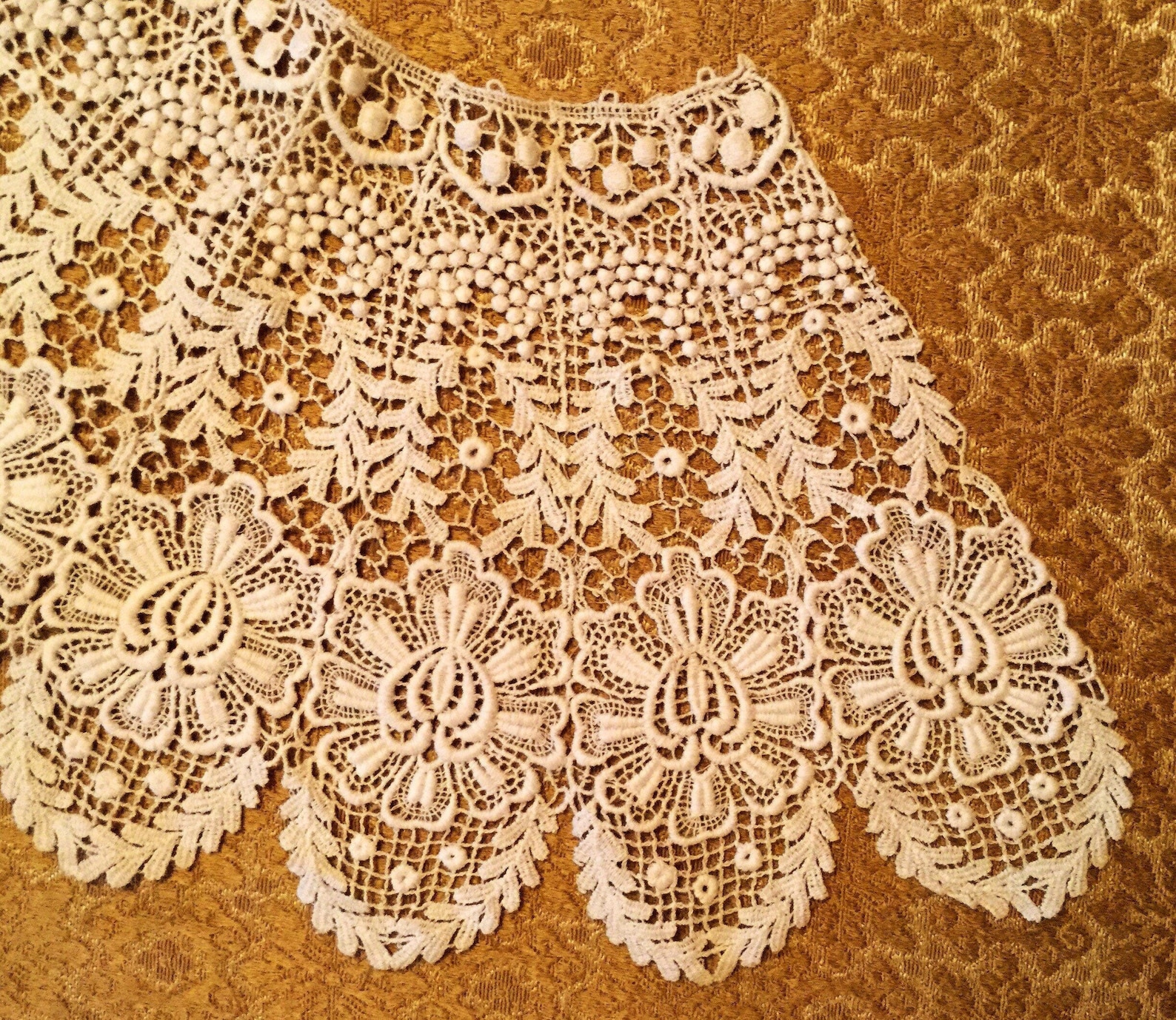 Exquisite Antique Late Victorian Machine Made Detachable Deep - Etsy