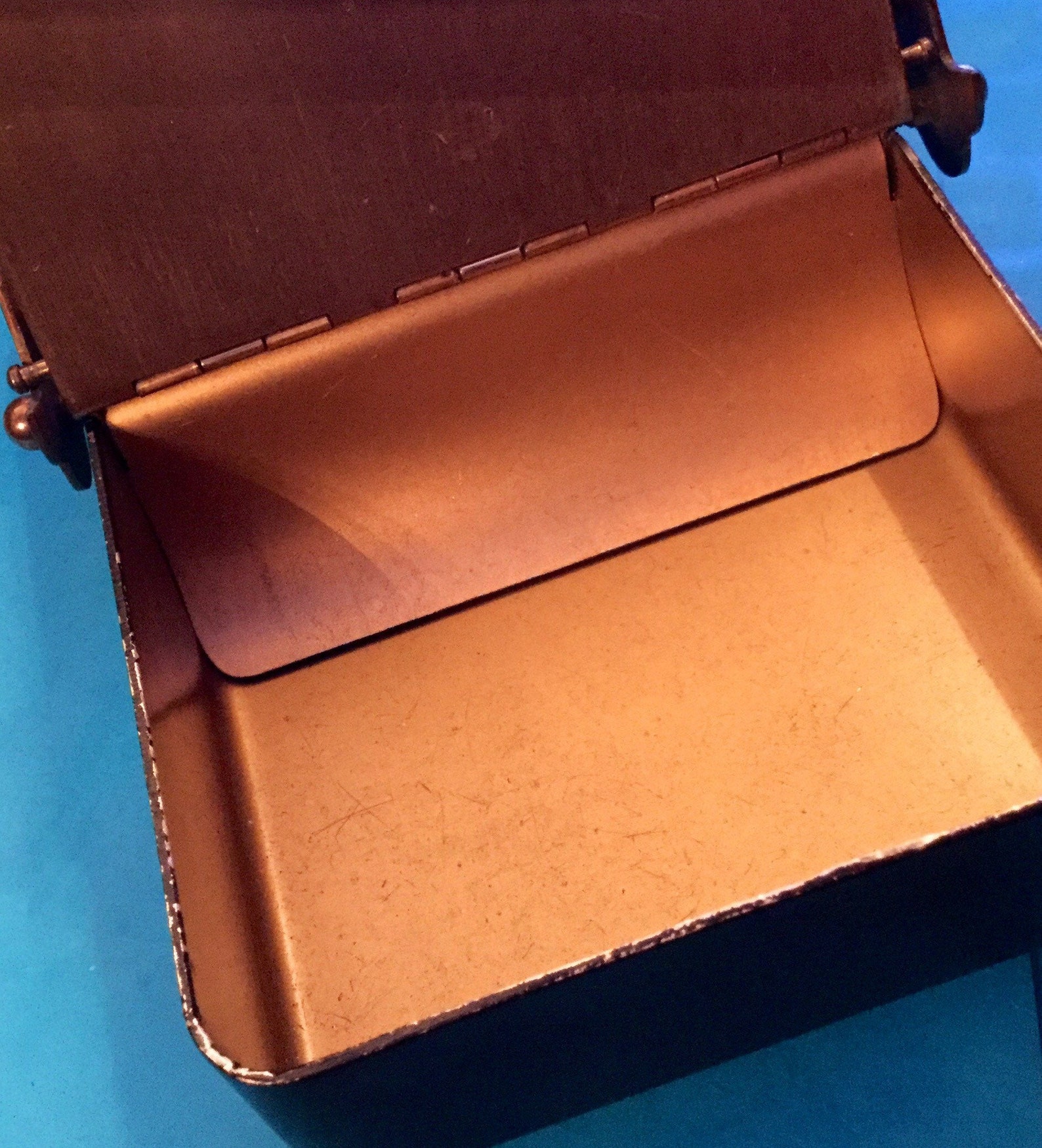 1950s Playing Card Case With Handle in Goldtone Metal With Two - Etsy