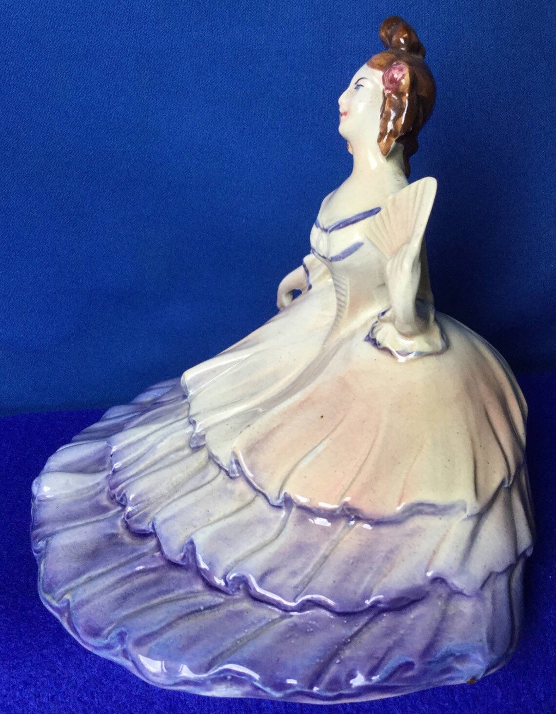 Regency Style Edwardian Porcelain Jane Austen Period Crinoline Lady ...