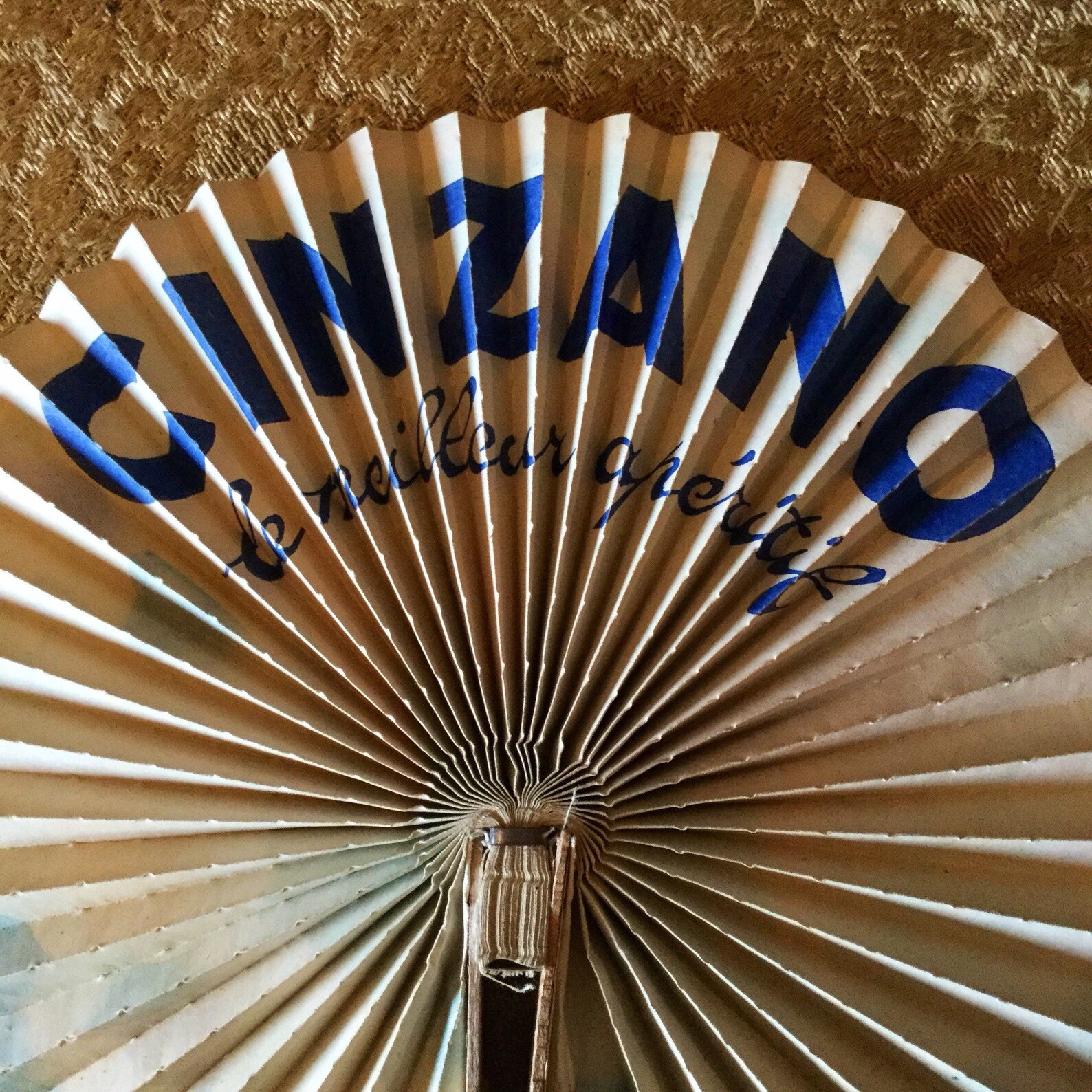 Rare 1900s Promotional ‘cinzano Hand Fan’ - Etsy