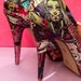 Monster High Heels Collage and Decoupage Customised Stiletto Shoes ...
