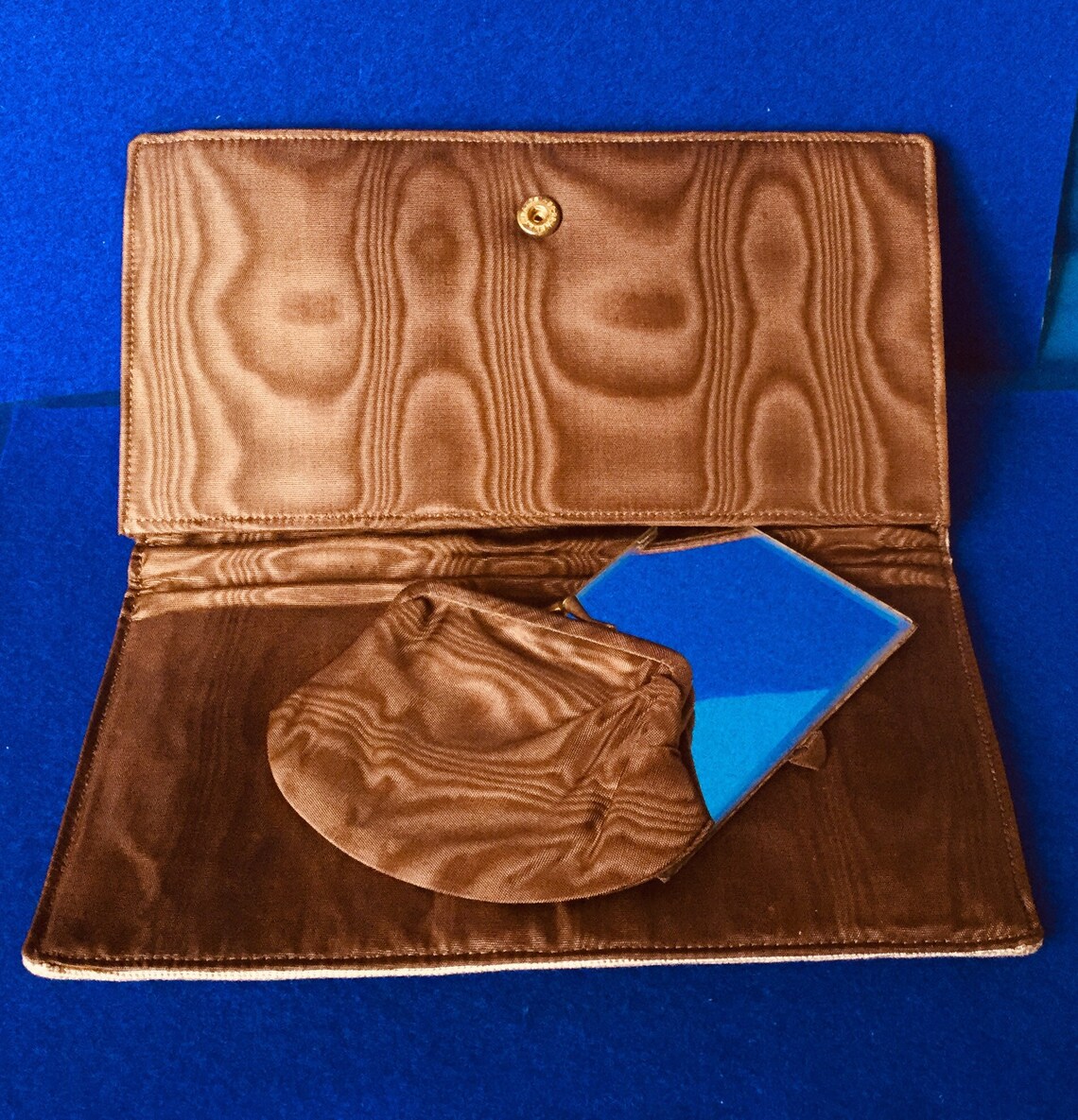 Vintage 1930s Needlepoint Clutch Bag With Silk Moire Lining - Etsy