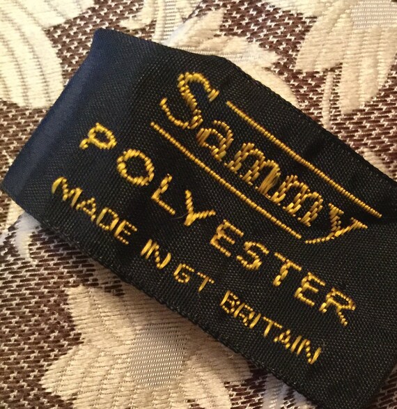 Vintage Sammy Necktie - 1970s Floral Polyester Kipper… - Gem