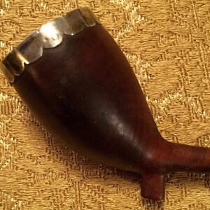 Exquisite Antique C1880-1890 Victorian Footed “cutty” Pipe With Silver ...