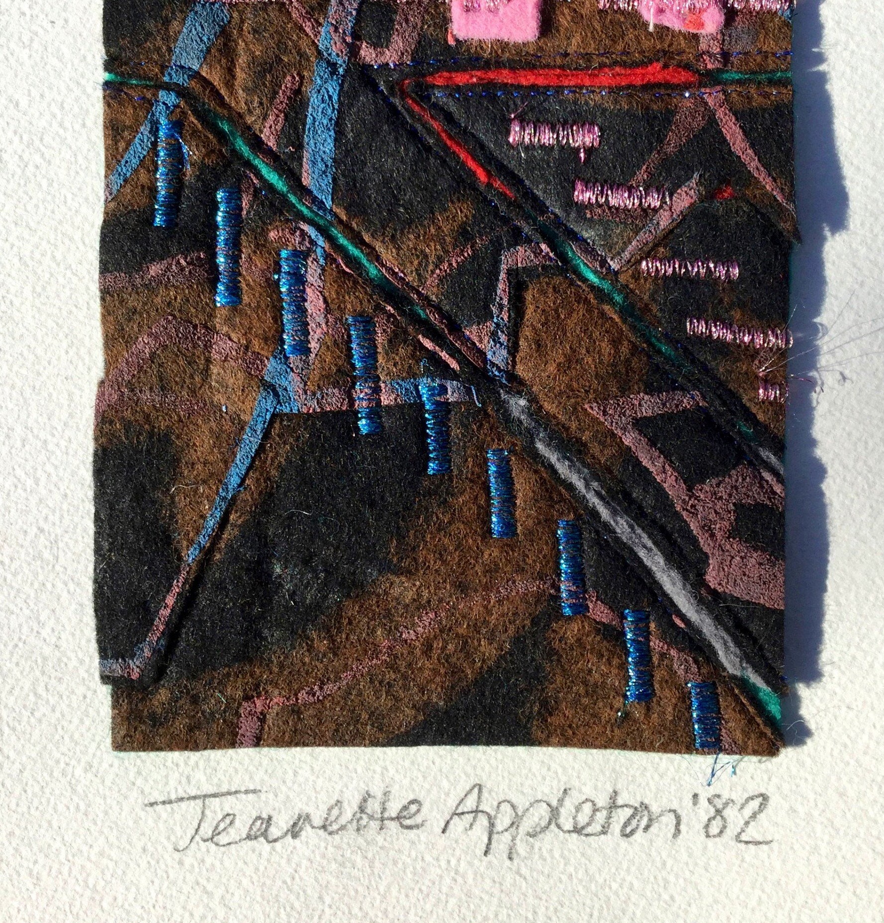 Jeanette Appleton Signed 1982 Felted Wool Artwork, Rare, Unmounted. - Etsy