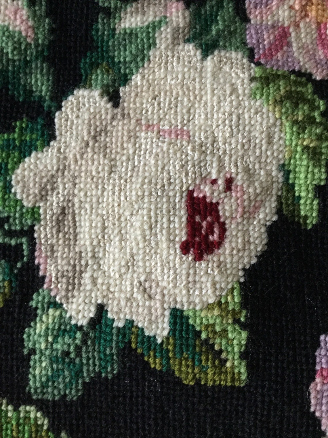 Unique Hand Made Needlepoint Panel Vintage 1970s Ring of | Etsy