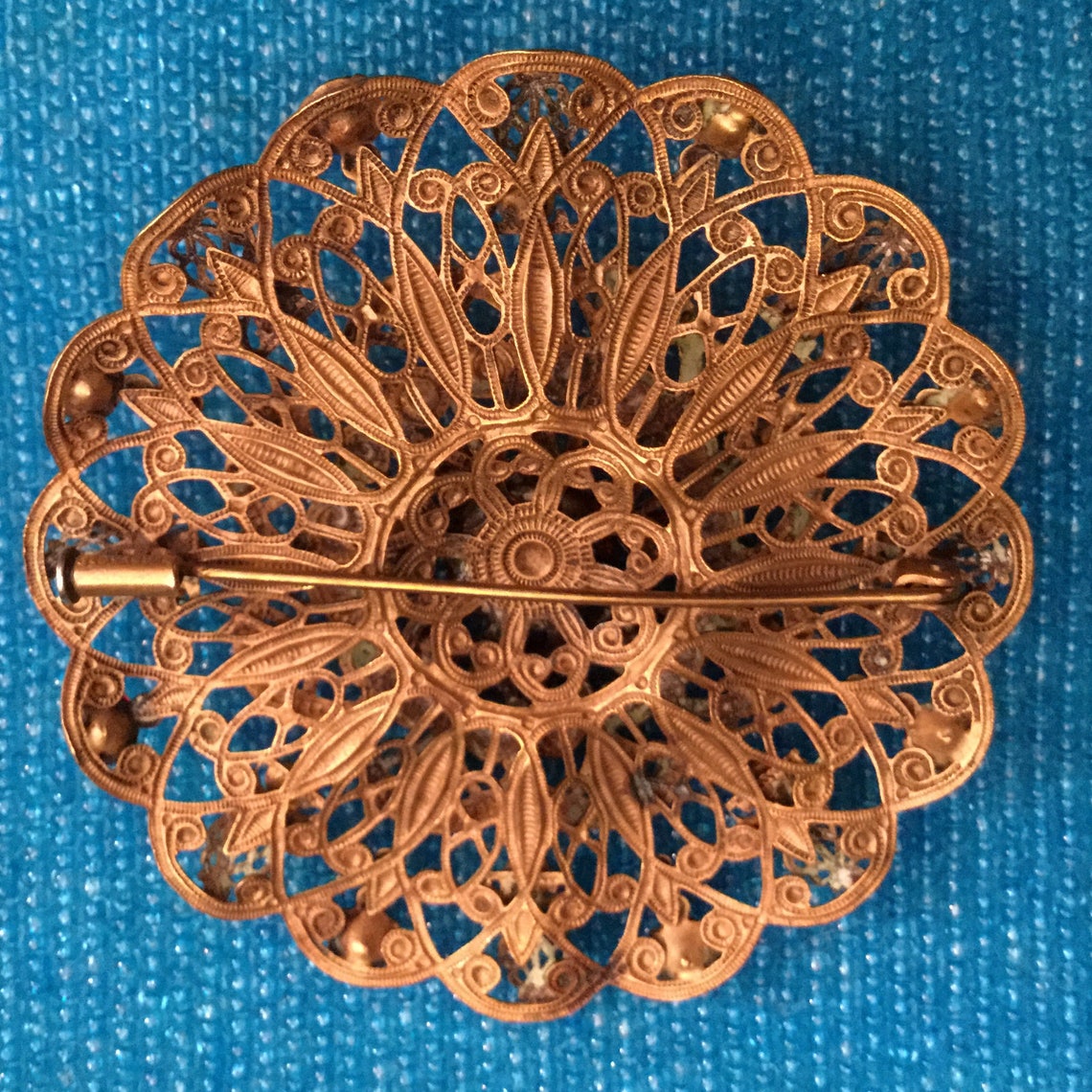 1920s Czech Bohemian Art Deco Circular Brooch With Faceted Red - Etsy