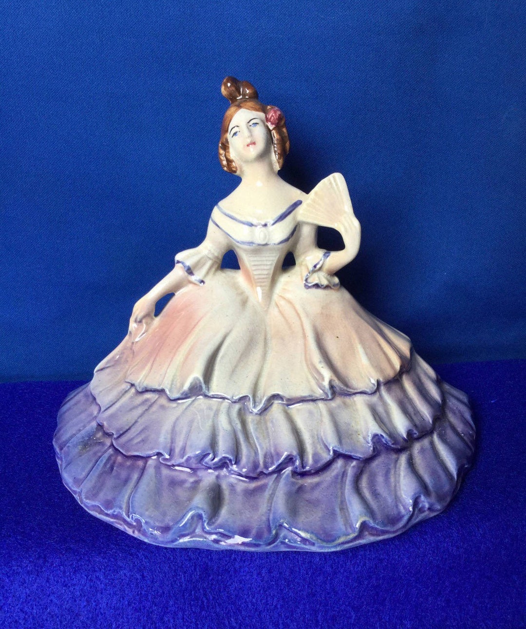 Regency Style Edwardian Porcelain Jane Austen Period Crinoline Lady ...