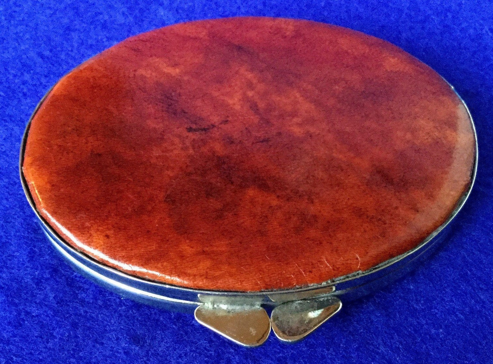 1950s Vintage Oval Powder Compact With Mirror Genuine Hand - Etsy