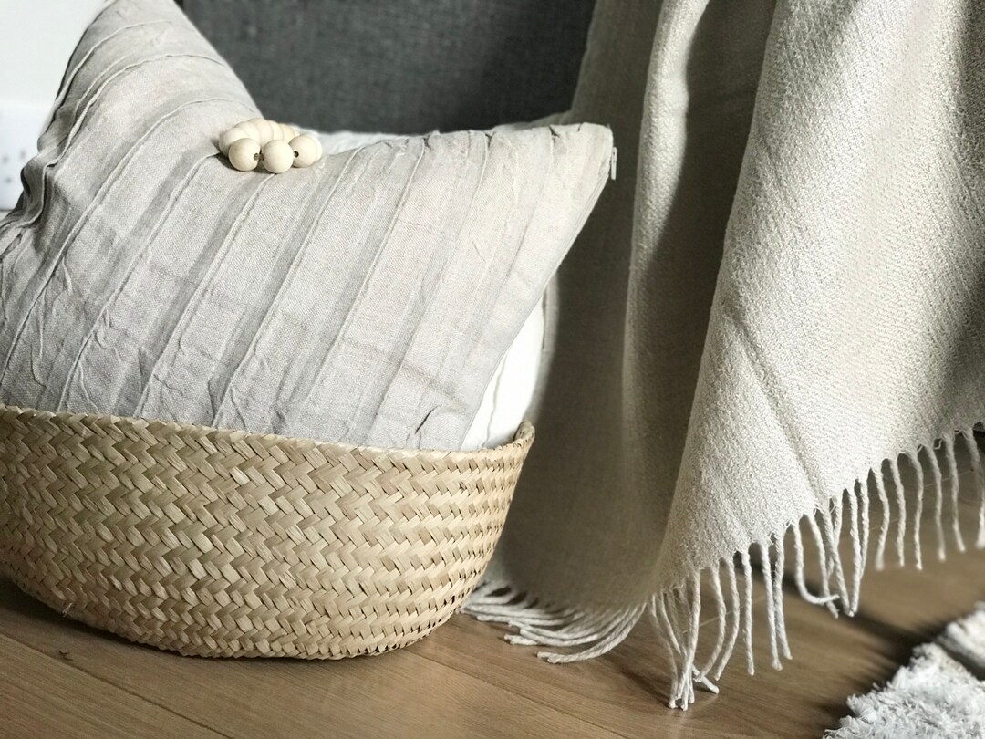 Natural Linen Cushion Cover. Linen Decor Cushion Rustic - Etsy UK