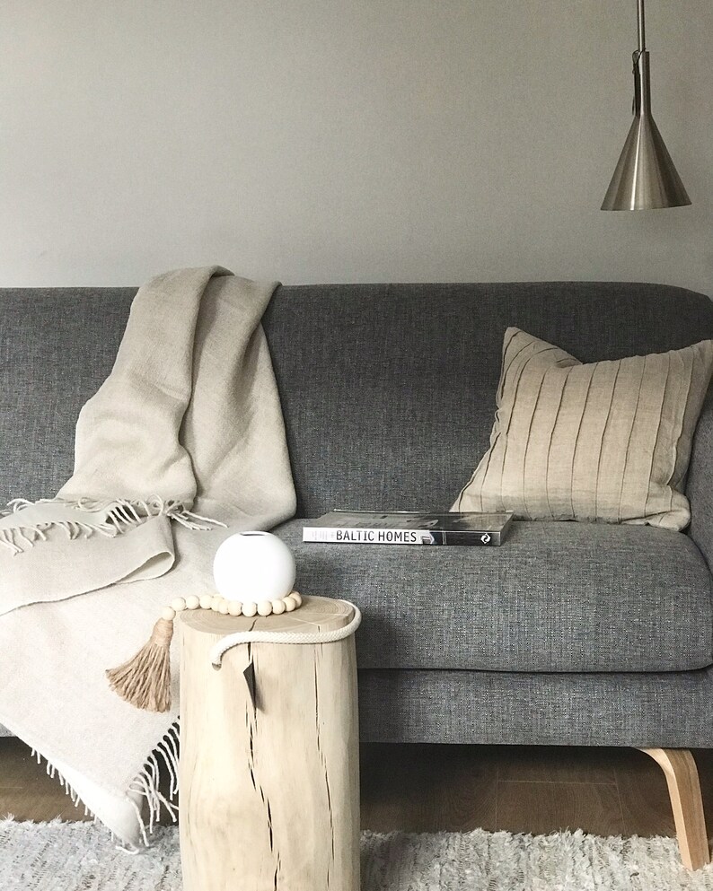 Natural Linen Cushion Cover. Linen Decor Cushion Rustic - Etsy UK