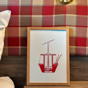 Retro Ski Gondola Poster | Vintage Alpine Art (digital Download) - Etsy