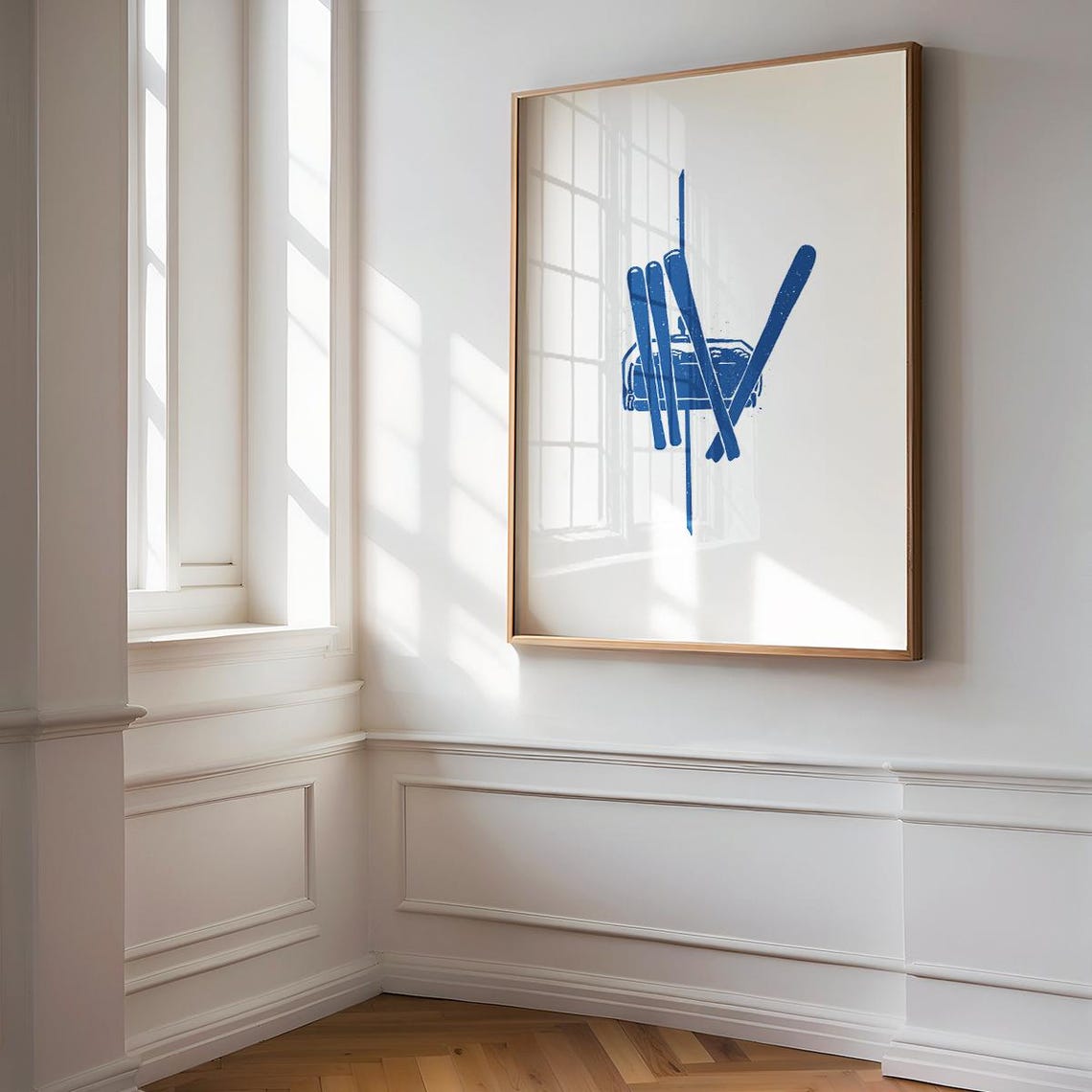 Chair Lift Blue | Skiing Poster, Alpine Art, Ski Print, Ski Poster, Ski ...