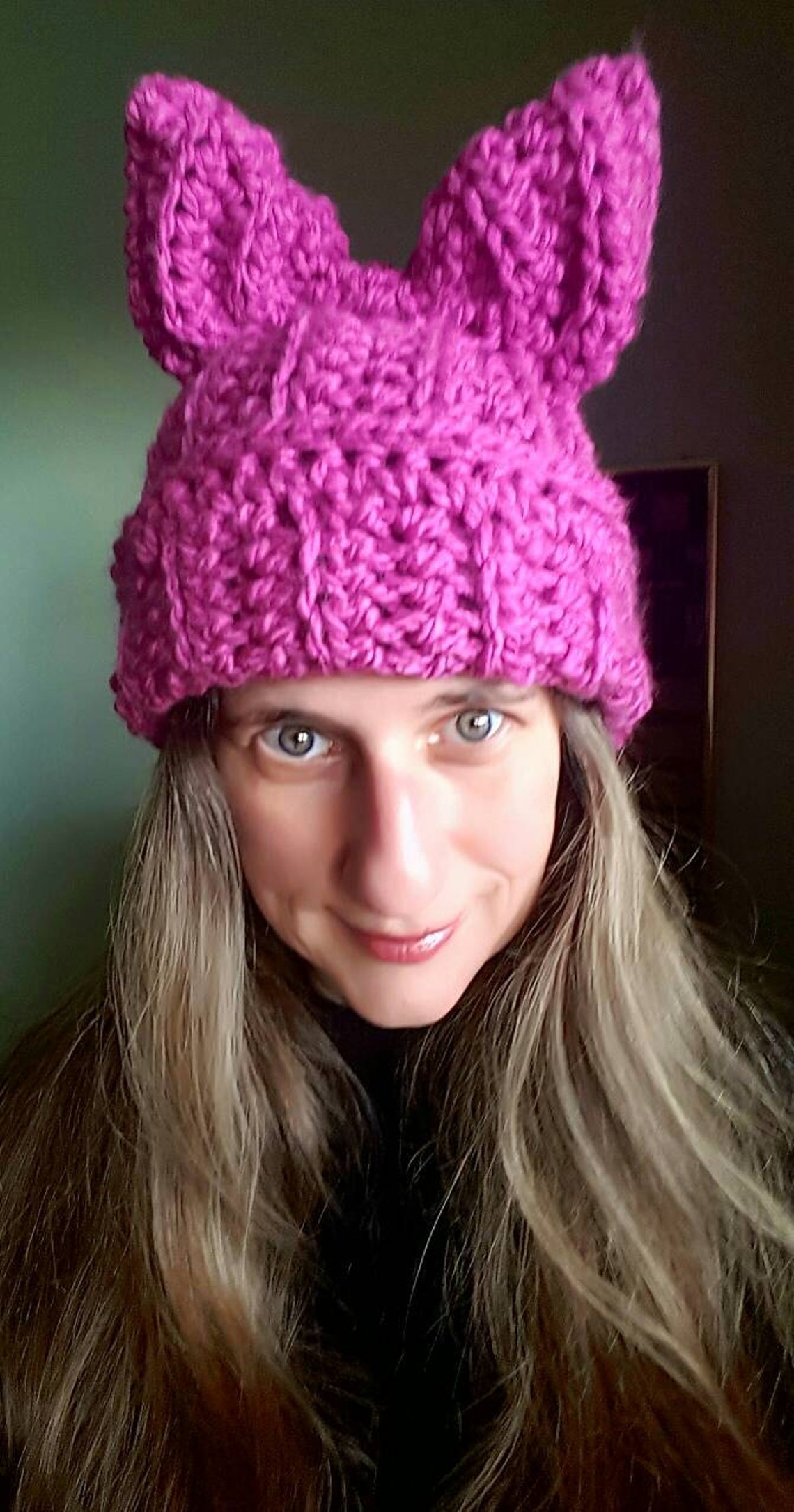 Womens Pussy Hat Hot Pink Pussy Hatpussy Hat Pussy Cat Etsy