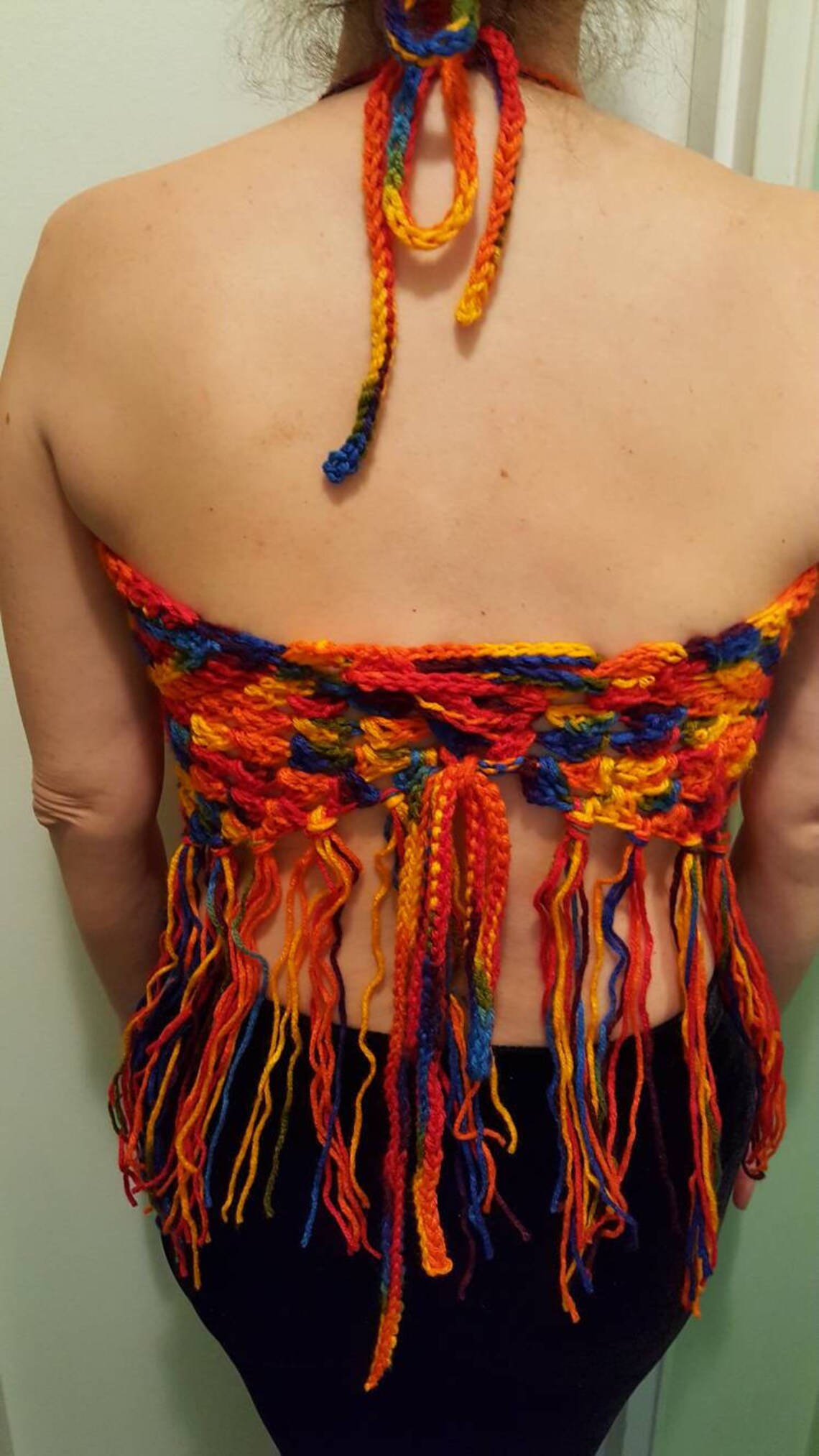Sexy Summer Halter Top.crocheted Halter Top. Rainbow Halter - Etsy