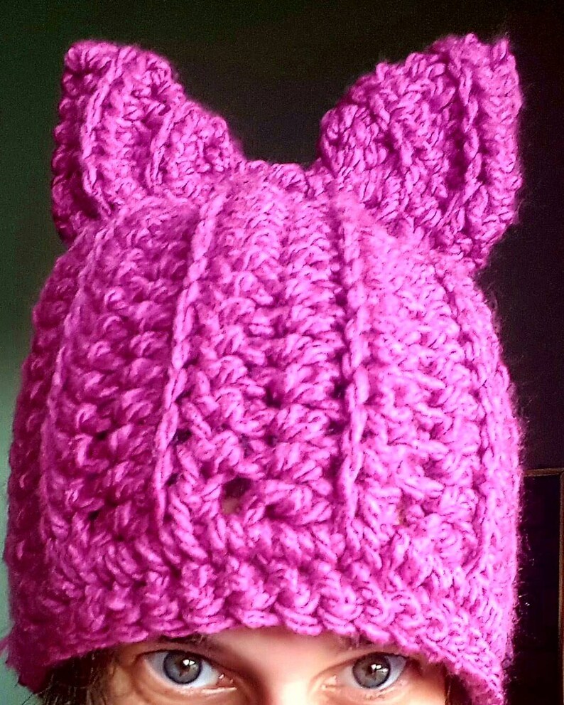 Womens Pussy Hat Hot Pink Pussy Hatpussy Hat Pussy Cat Etsy