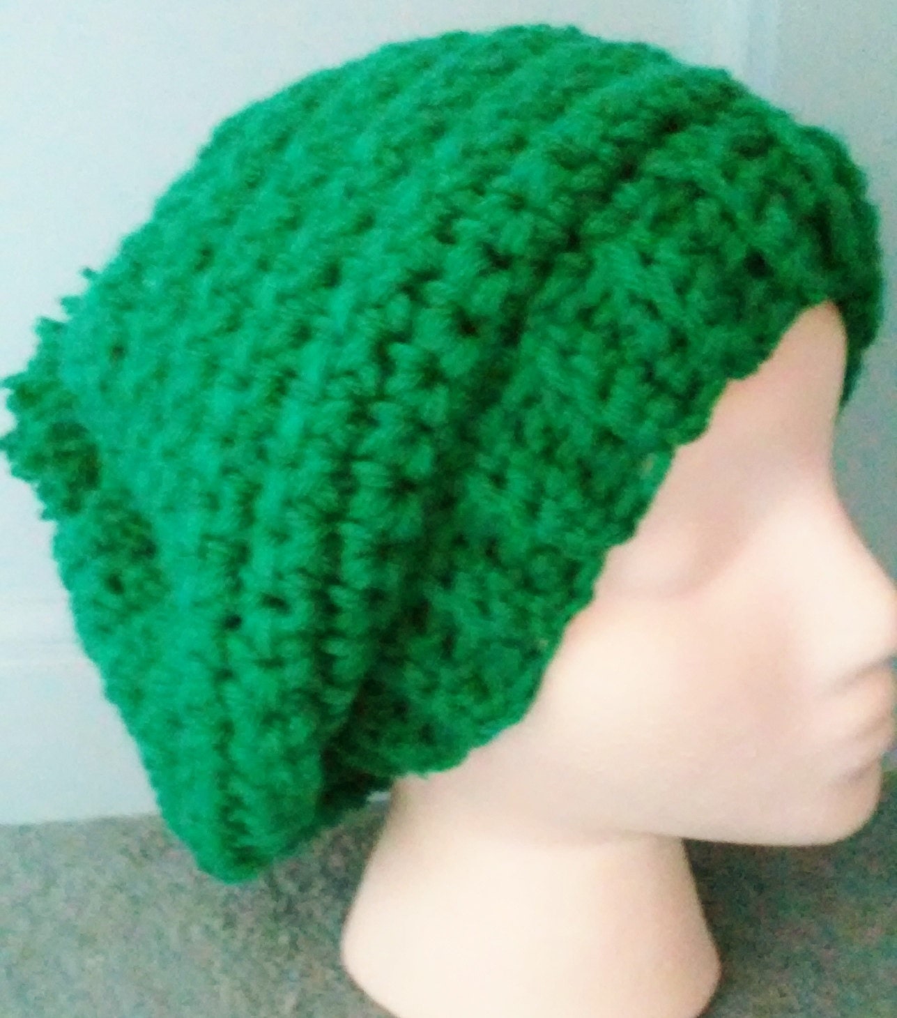 Emerald Green Slouch Hat Perfect for Christmas and St. Patrick's Day ...