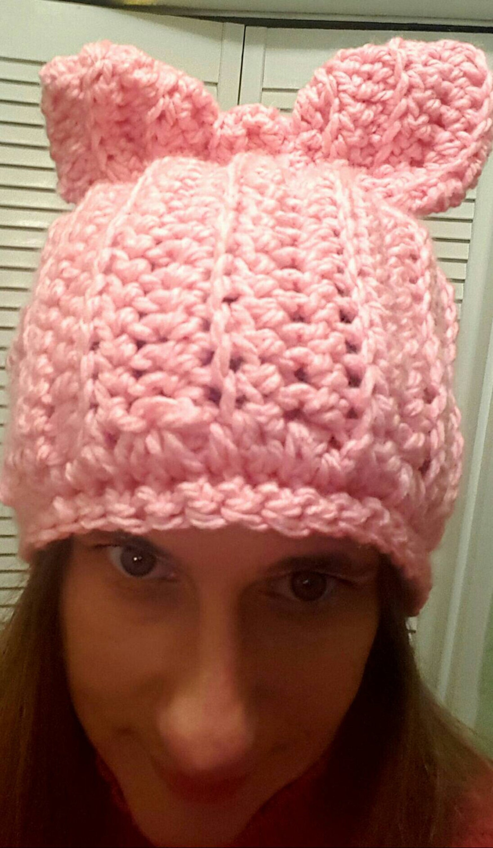 Womens Pussy Hat Light Pink Pussy Hatpussy Hat For Solidarity Pussy Cat Hat In Pink Women