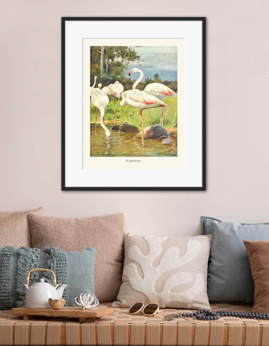 Step Into the Allure of the Past With This Vintage Lithograph Print, a ...